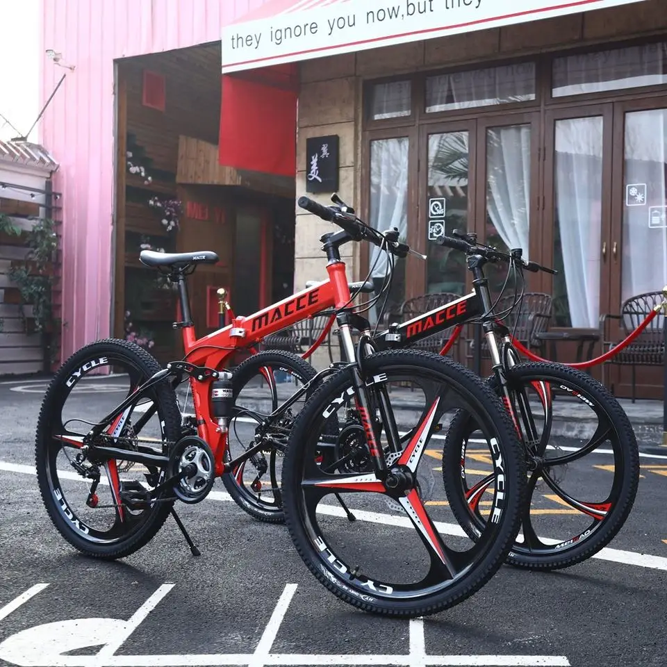 Free-Freight-in-Korea-MACCE-Folding-Bike-26Inch-21-24-27Speeds-Double ...