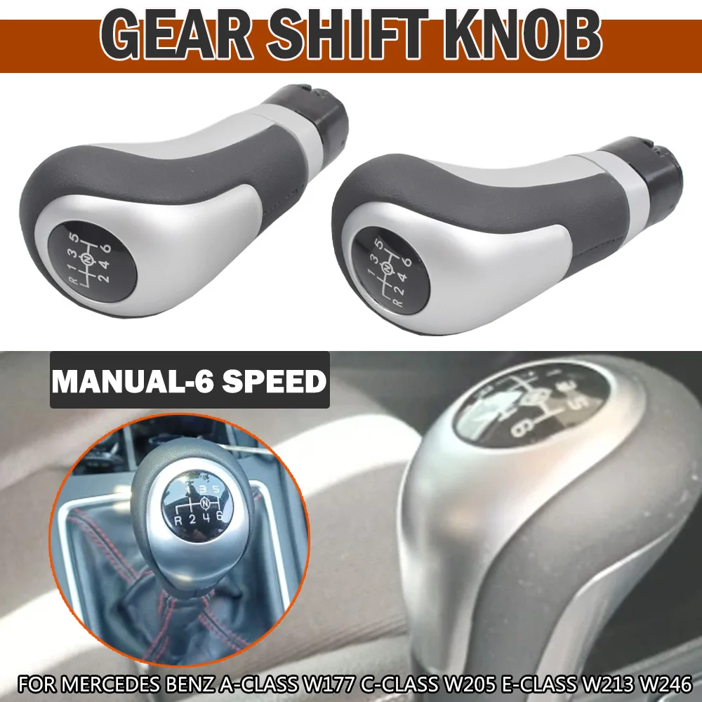 Manual Transmission 6 Speed Car Gear Shift Knob for Mercedes Benz C ...