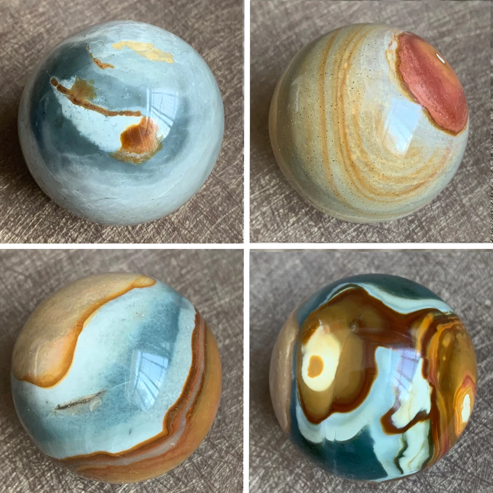 Natural Stone Ocean Jasper Crystal Ball Polished Rock Feng Shui 2022 ...