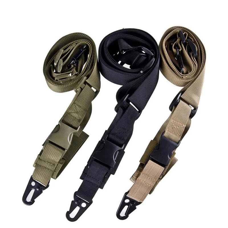 Tactical-3-Point-Rifle-Sling-Strap-Ar15-Shotgun-Airsoft-Gun-Belt ...
