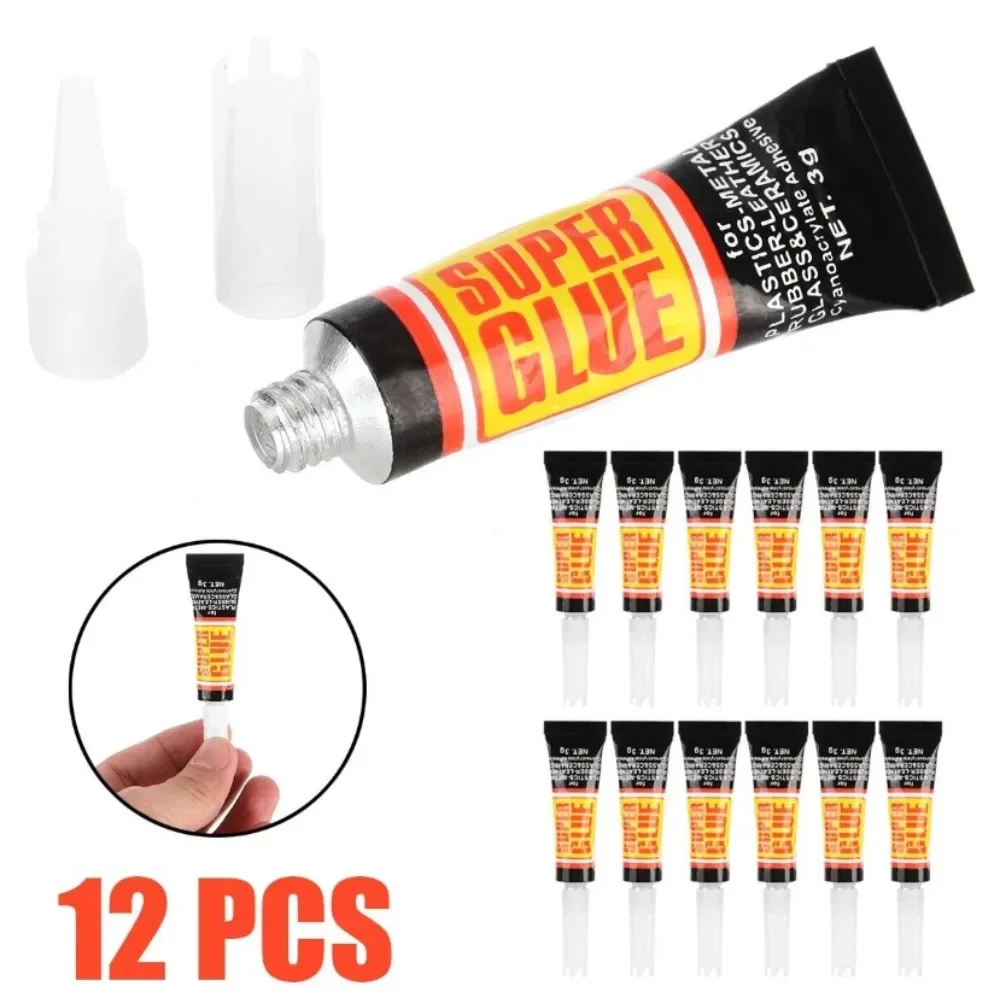 3-12-Pcs-Super-Glue-Liquid-Tube-502-Quick-Glue-Repair-Plastic-Metal ...