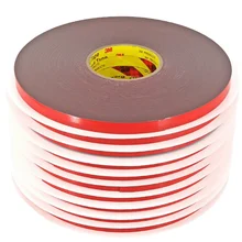 3mアクリルフォームテープgt7112、グレー、1.2mm、自動車用エクステリアトリムの取り付け、10mmx3 3メートル/ロット