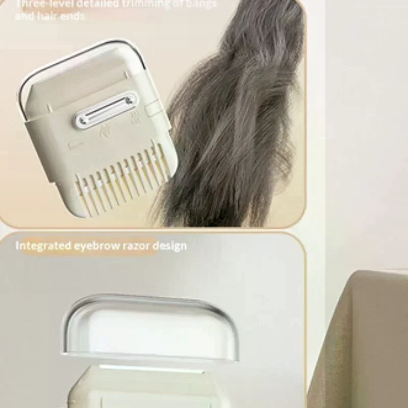 Hair Cutting Trimmer Combs 6 In 1 Double Headed Manual Bangs Cutter ...