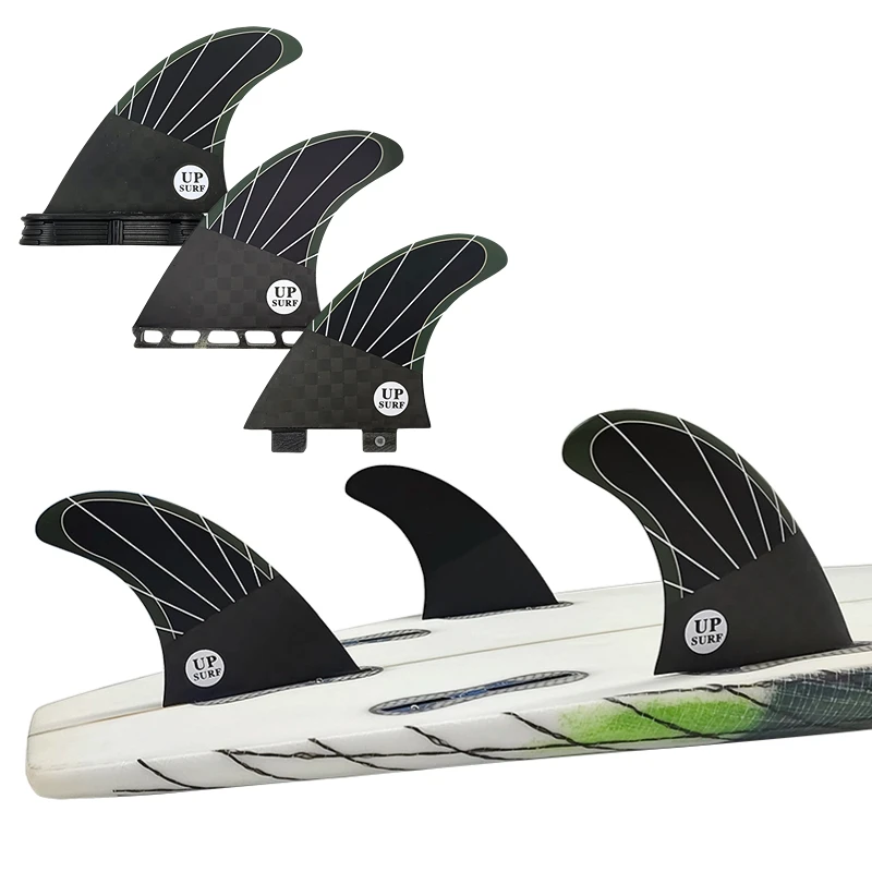Tri-Fins-fluindo-Surf-Fins-Surf-Fins-Base-de-aba-nica-Fibra-de-carbono ...