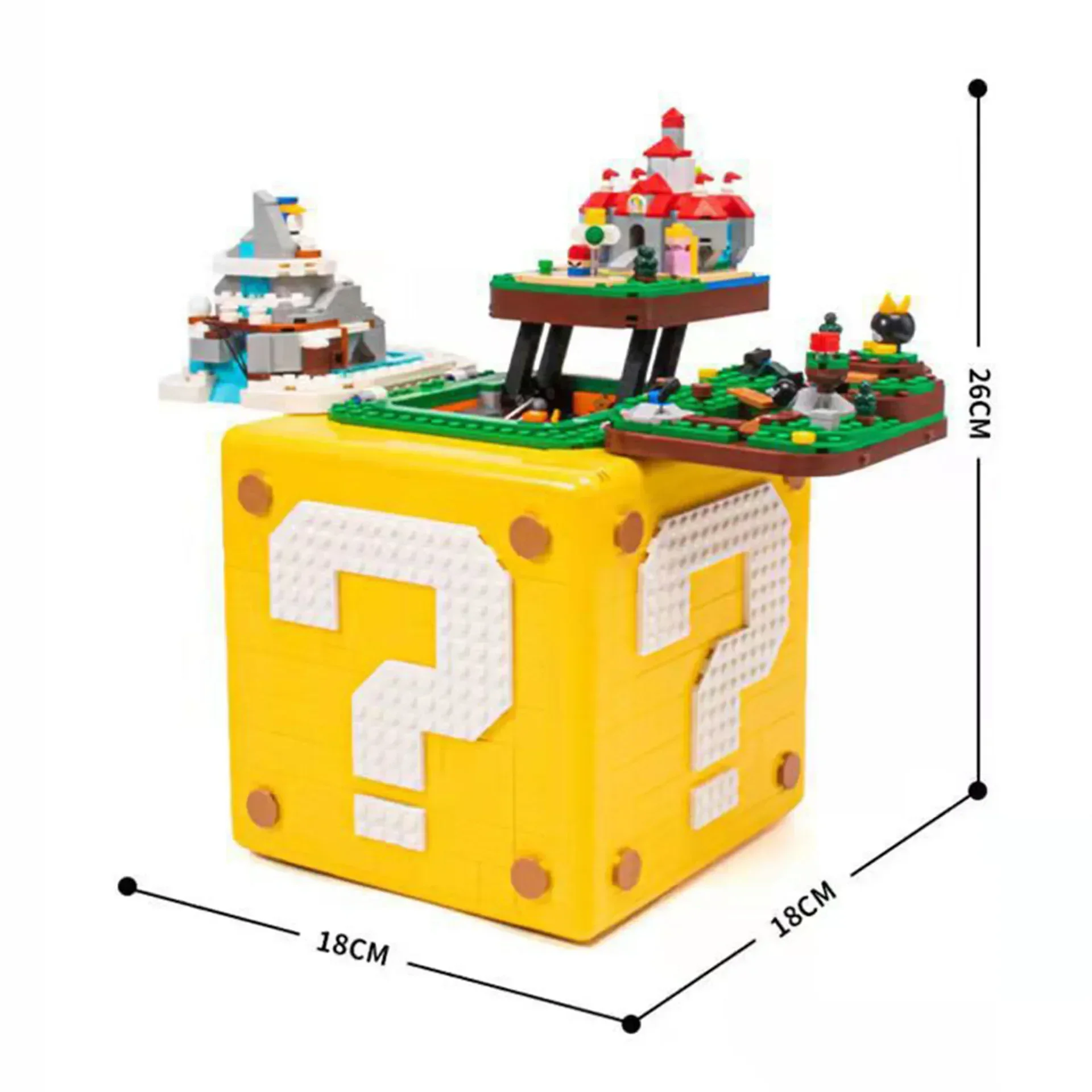 2064 piezas Super Marioed 64 bloques de construcción con signo de ...