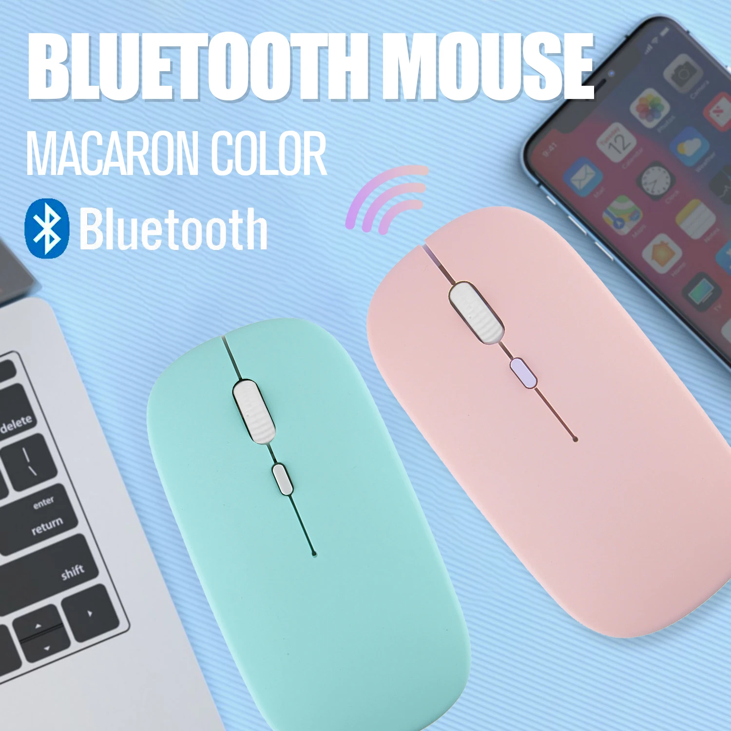 Bluetooth-wireless-mouse-adjustable-DPI-mouse-4-button-optical-mouse ...