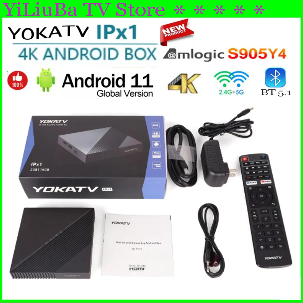 Genuine-YOKATV-IPx1-IPx2-8K-Smart-Android-TV-Box-Amlogic-S905X4-2-4GB ...
