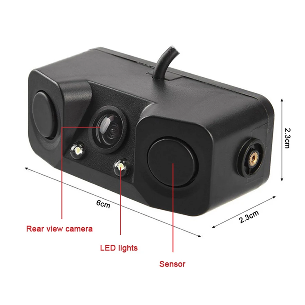 Blanc 4 capteurs - Système de capteur de stationnement de voiture grand ...