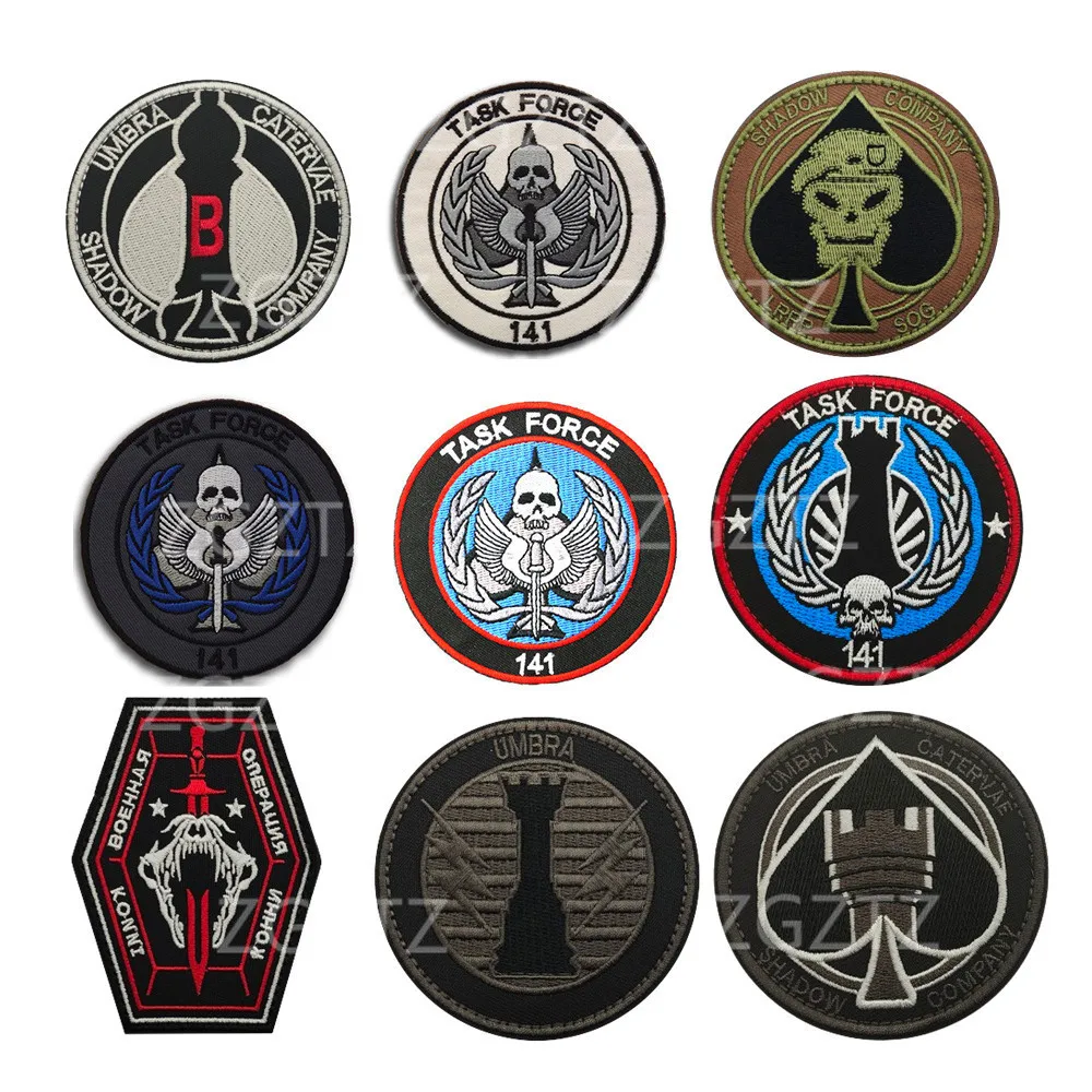 BACK-HAND-Call-of-Duty-Ghost-Mask-Embroidered-Patches-for-Clothing-Hook ...