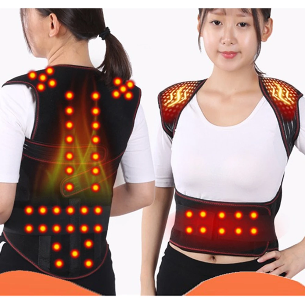 Self-heating Magnetic Therapy Belt Lumbar Posture Corrector Shoulder ...