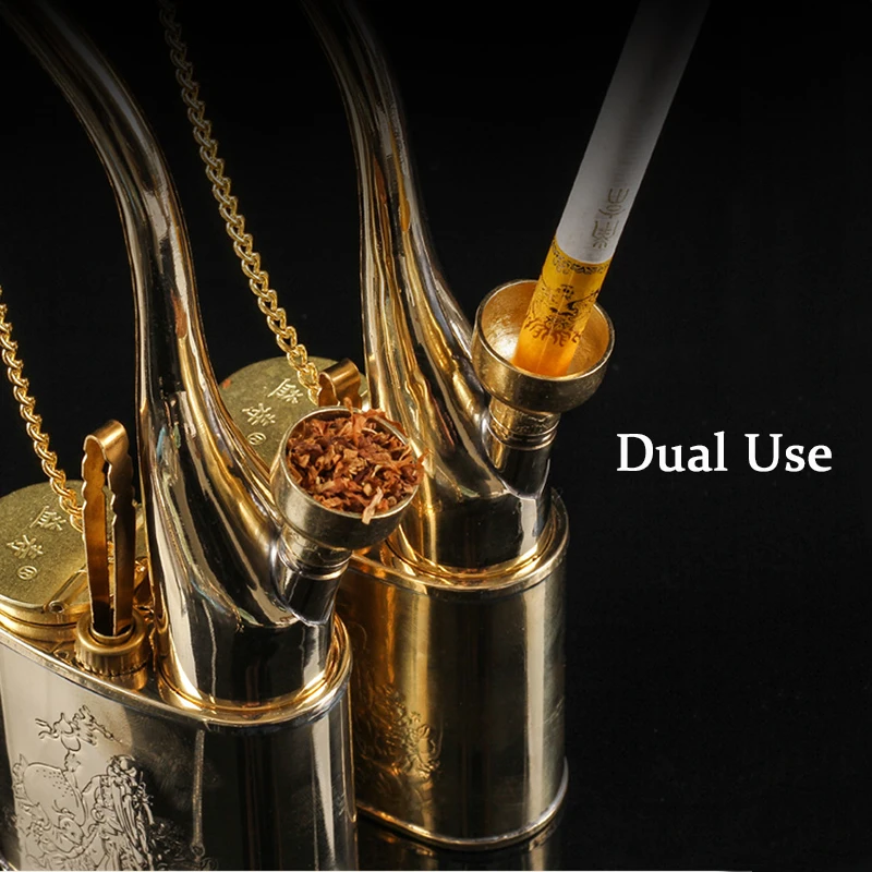 Retro-Hookah-Pipe-Brass-Hookah-Dual-Function-Smoking-Set-Tobacco ...
