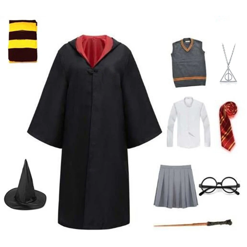 Kinderen-Mannen-Vrouwen-Tovenaar-Huis-Gewaad-Mantel-Cosplay-Magic ...