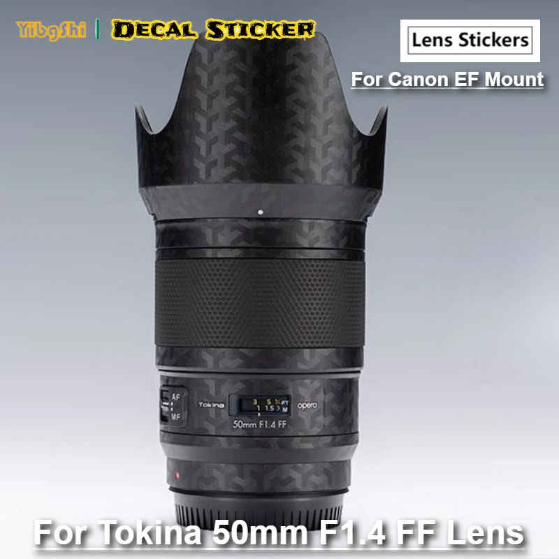 For Tokina 50mm F1.4 FF Lens (For Canon EF Mount) Decal Skin Camera ...