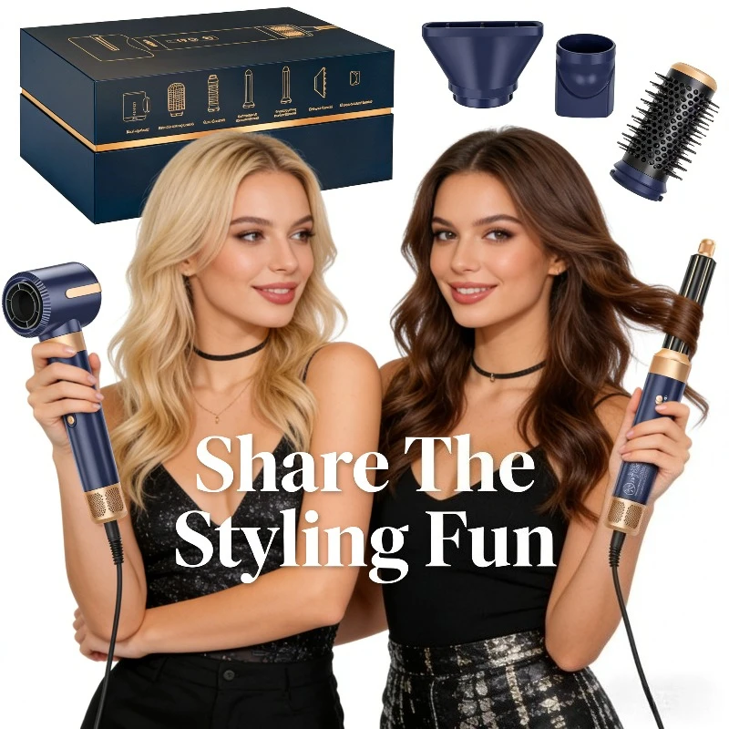 7 In 1 Hair Dryer Brush Brushless High Speed Hair Dryer with Diffuser ...