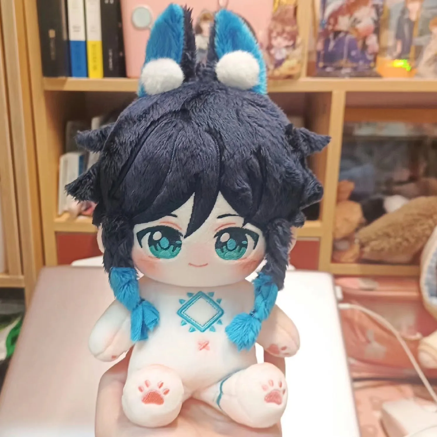 20cm Genshin Impact Cute Venti Anime Cosplay Plush Stuffed Doll Pillow ...