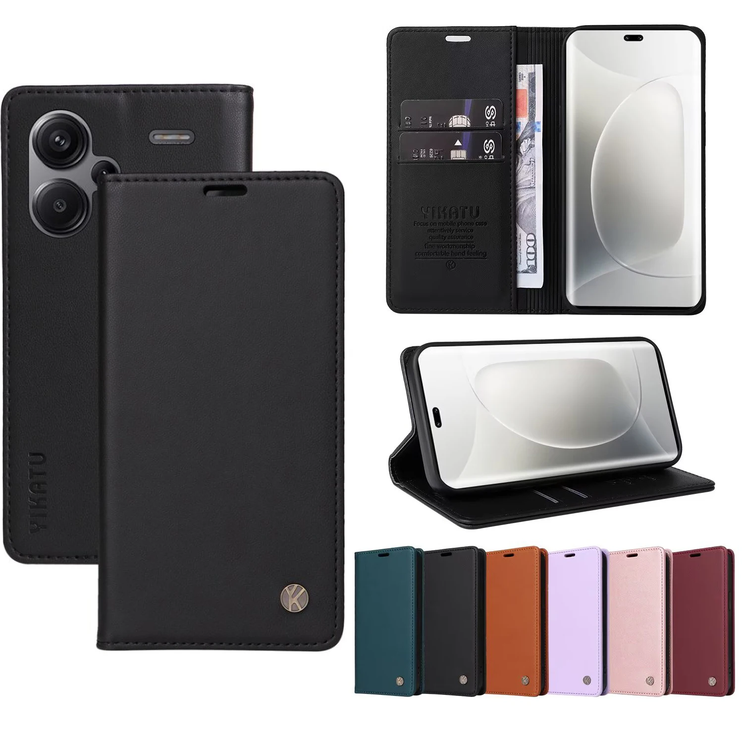 Wallet Magnetic Flip Card Leather Case For Xiaomi Redmi Note 14 14R 5G ...