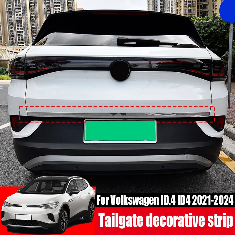 for Volkswagen VW ID.4 ID4 2021 2022 2023 2024 Stainless steel tailgate ...