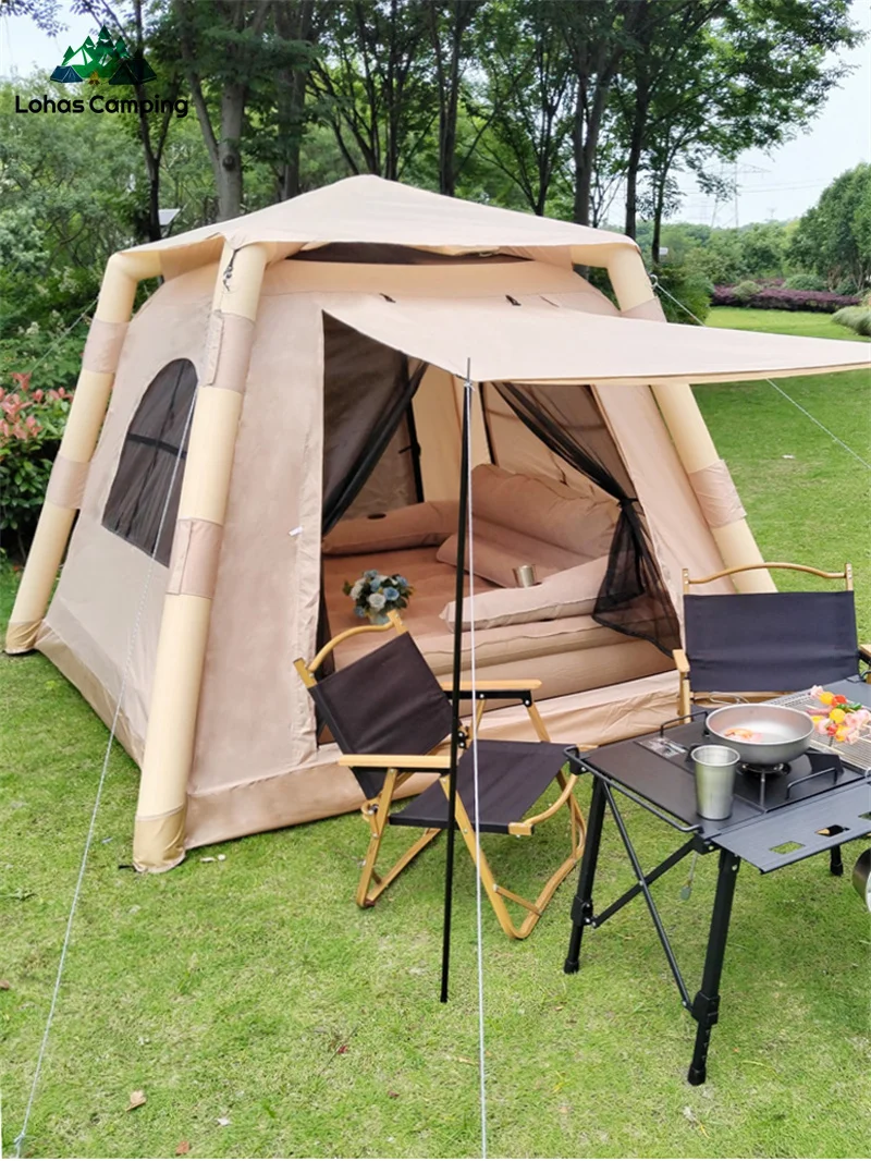 Lohascamping Camping Air Tent for 4-6 people Large Area Waterproof Air ...