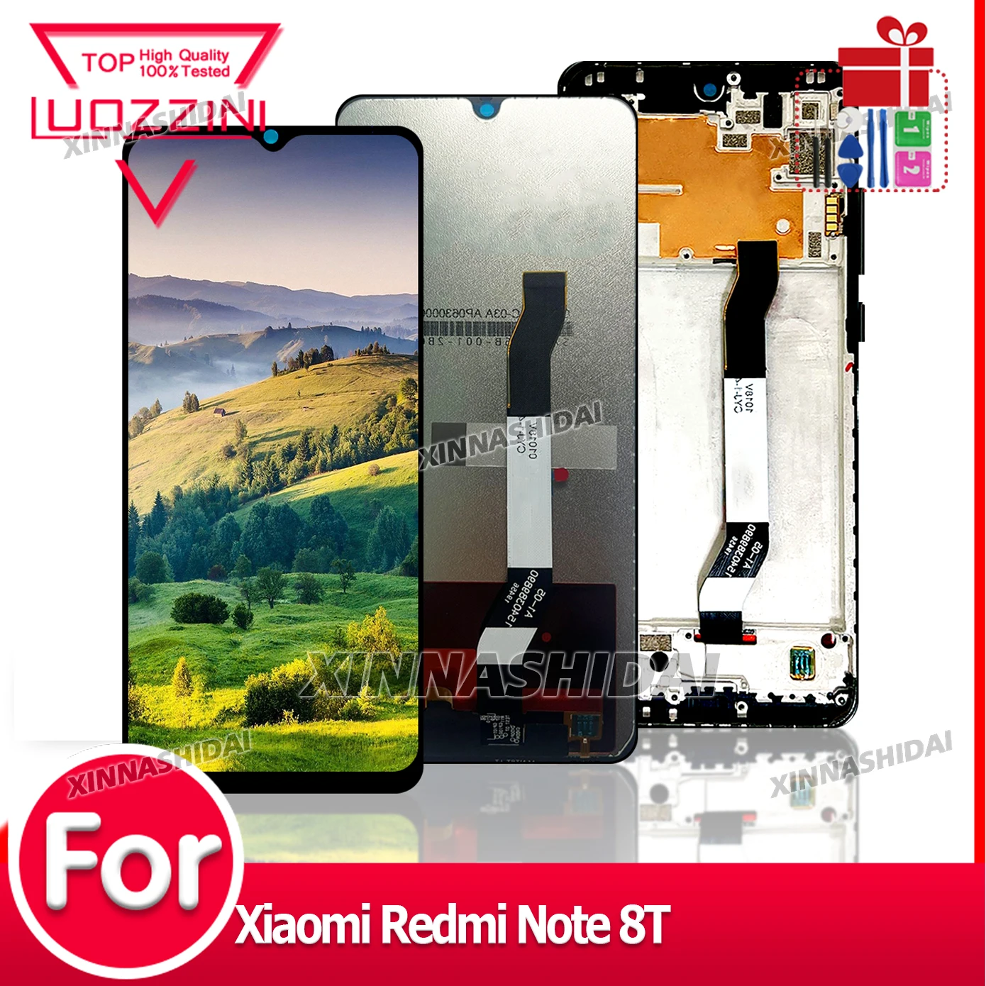 NEW 6.3" Display For Xiaomi Redmi Note 8T LCD Display Touch Screen ...