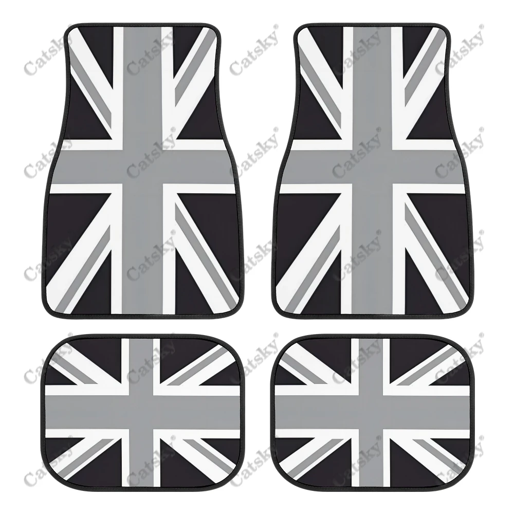 Custom-Made-Car-Floor-Mats-Front-Rear-Set-Union-Jack-For-Mini-Cooper ...