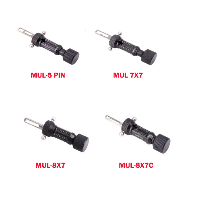 AKK Tools MUL-5 PIN MUL-7X7 MUL-7X8 MUL-8X7 C Flat Key Tool 7 Pin 8 PIn ...