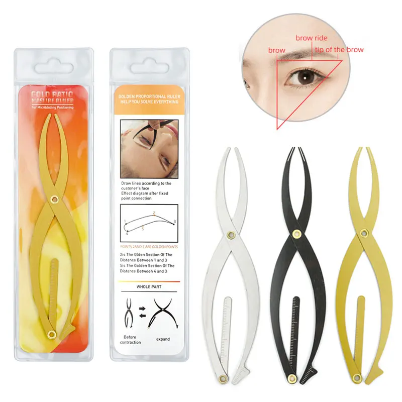Stainless-steel-Eyebrow-Mapping-Ruler-Golden-Ratio-Measurement-Tool ...