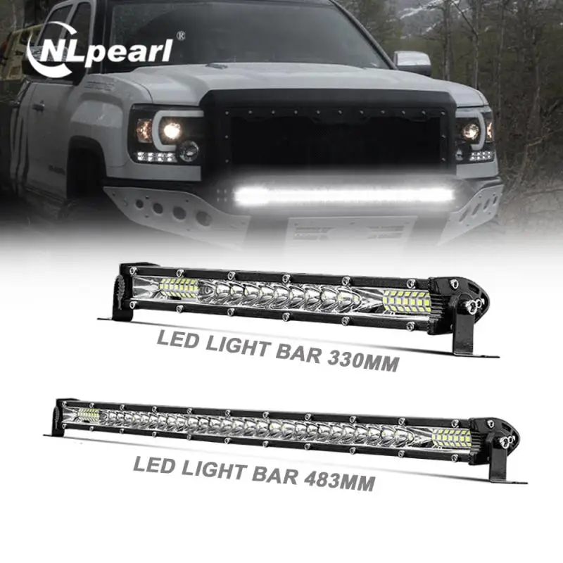 Nlpearl-12V-24V-Ultra-Slim-Led-Light-Bar-Spot-Offroad-90W-120W-Led-Work ...