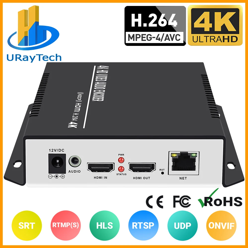 IP 비디오 스트리밍 인코더, IPTV 인코더 H264 RTMP 라이브 스트림 인코더, HDMI RTSP UDP 멀티캐스트 HLS ONVIF, MPEG4 H.264 4K ...