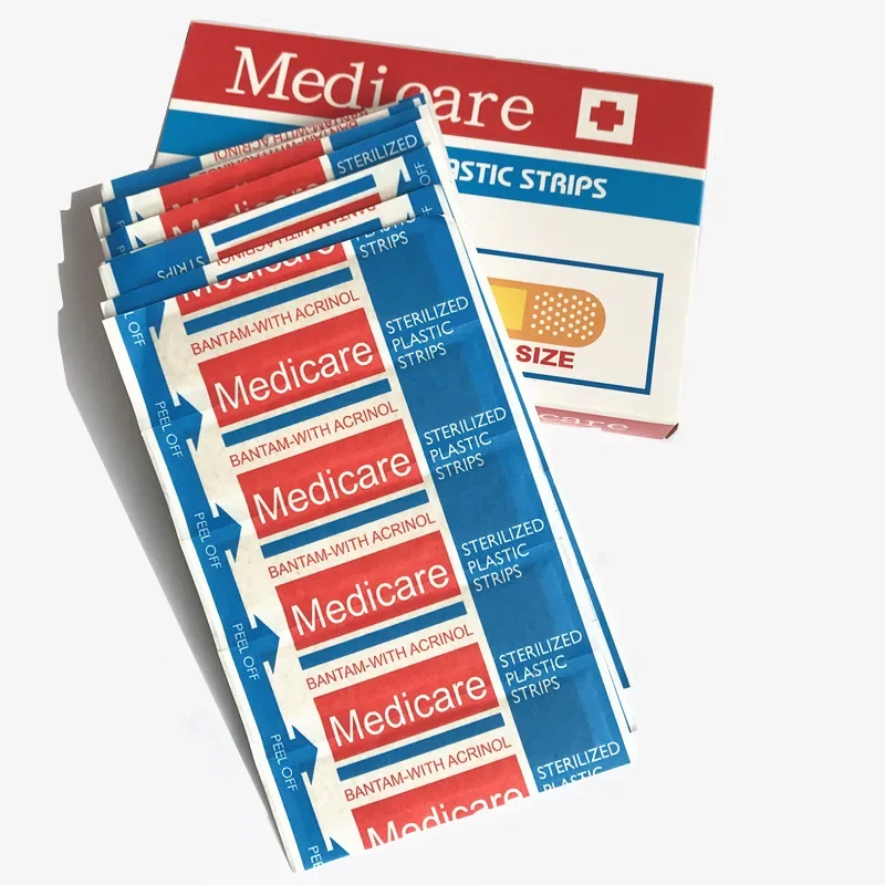 100PCS-Band-Aids-Waterproof-Breathable-Cushion-Adhesive-Plaster-Wound ...
