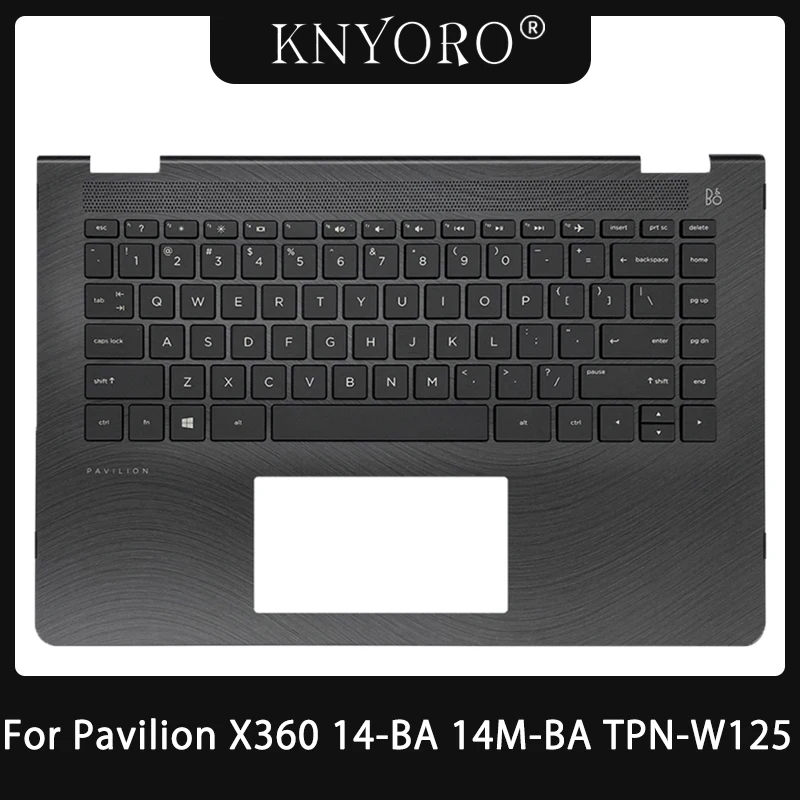 US Keyboard For HP Pavilion X360 14 BA 14M BA TPN W125 Laptop Palmrest ...