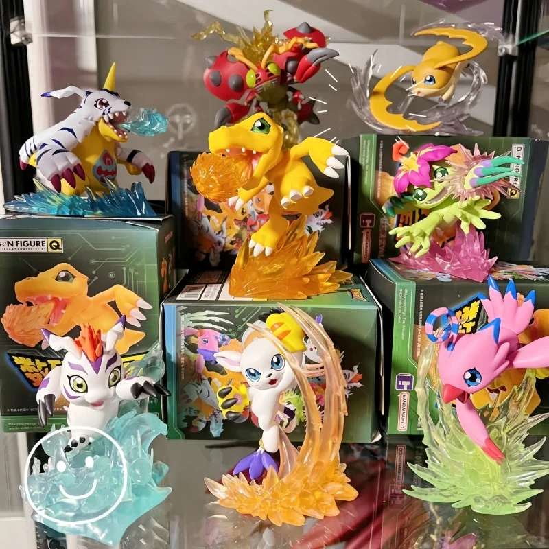 Digimon-Adventure-Blind-Box-figura-de-juguete-Gabumon-Greymon-Piyomon ...