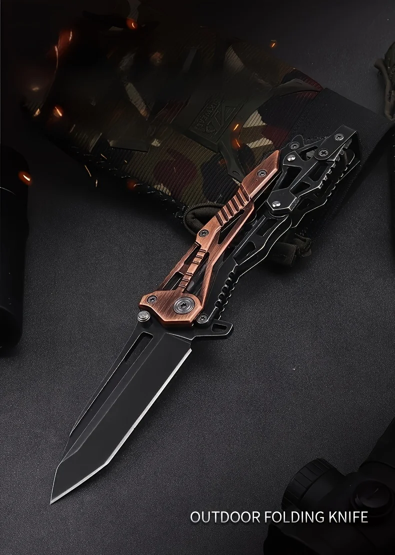 Folding-mechanical-knife-outdoor-camping-self-defense-home-fruit-knife ...