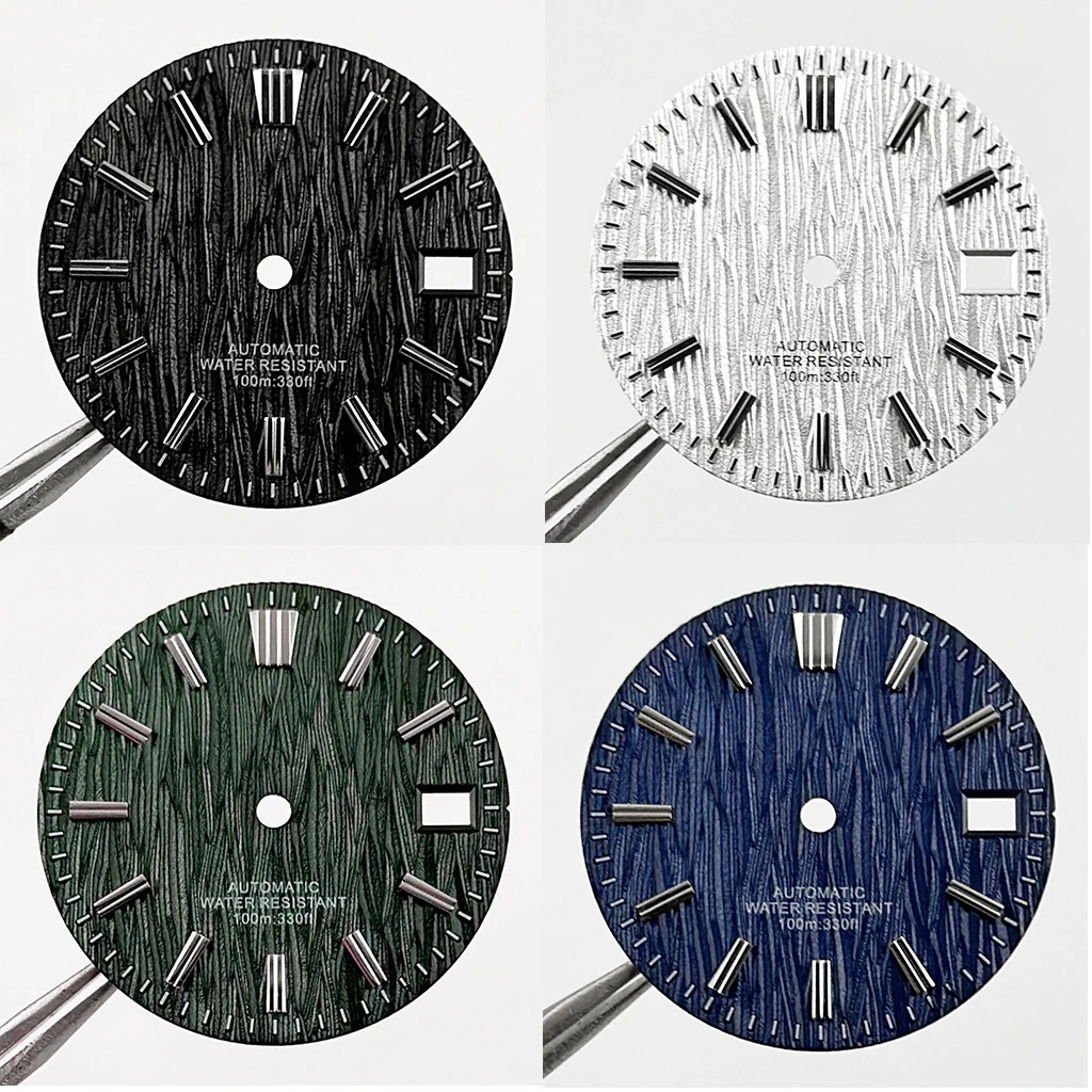 NH35 29mm Black Blue White Green Watch Dial For NH35 Movement Watch ...