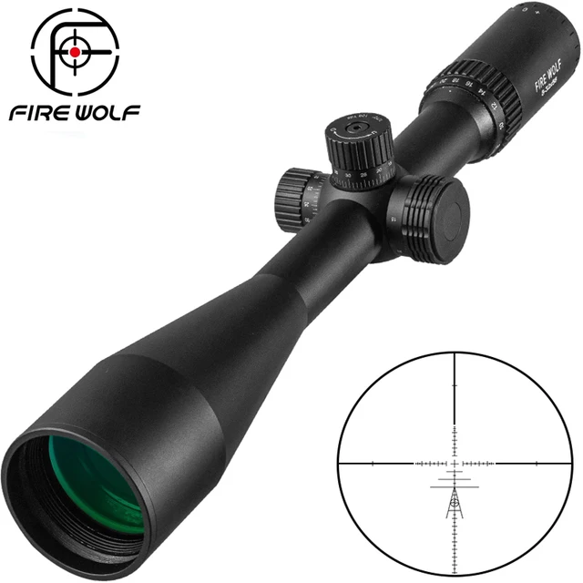 FIRE WOLF 4-14X44 IR Tactical Optical Rifle Sniper Scope Adjustable Red ...
