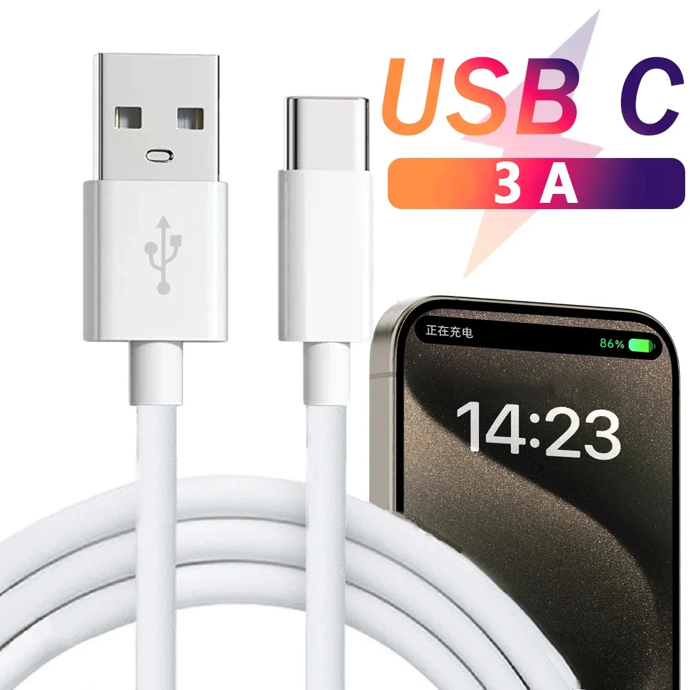 USB-Type-C-Mobile-Phone-Cables-3A-Fast-Charging-Cord-USB-Adapter-Cable ...