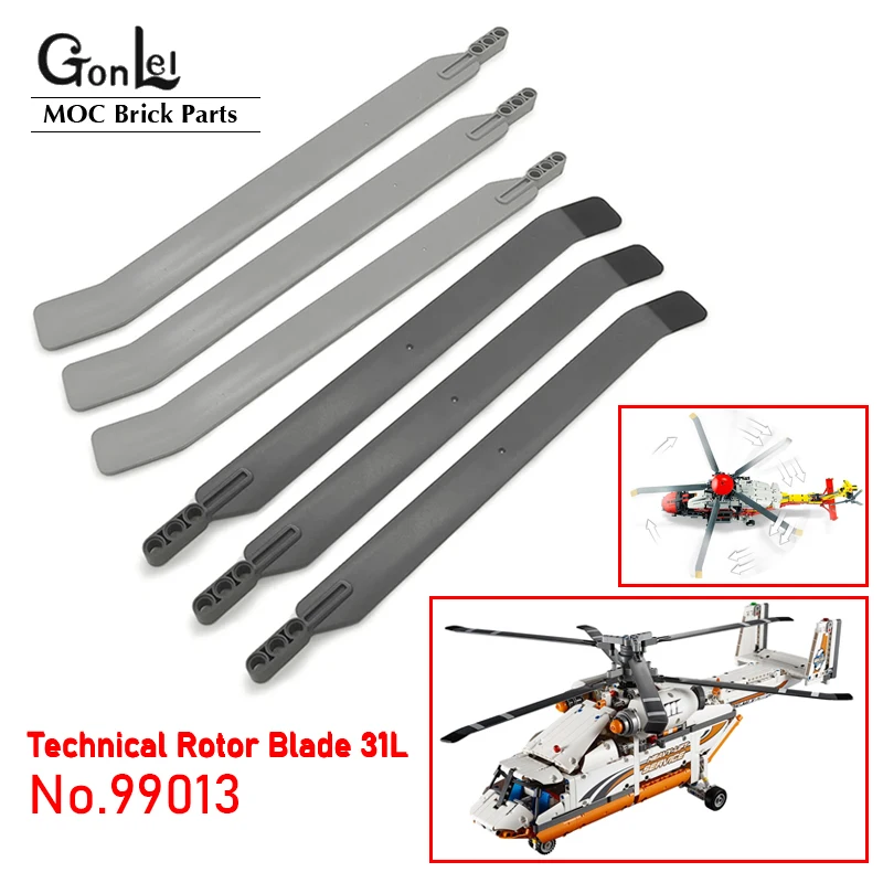 3Pcs-lot-Rotor-Blade-31L-with-Beam-3L-Tip-Big-Fan-Blades-for-42125 ...