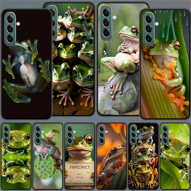 Tropical Punk Tree Frog Phone Case For Samsung A55 A35 A25 A15 A54 A34 ...
