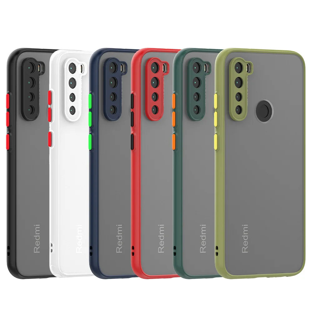 Skin Feel Matte Silicone Phone Case For Xiaomi Redmi Note 8 9 9s 9t 10 ...