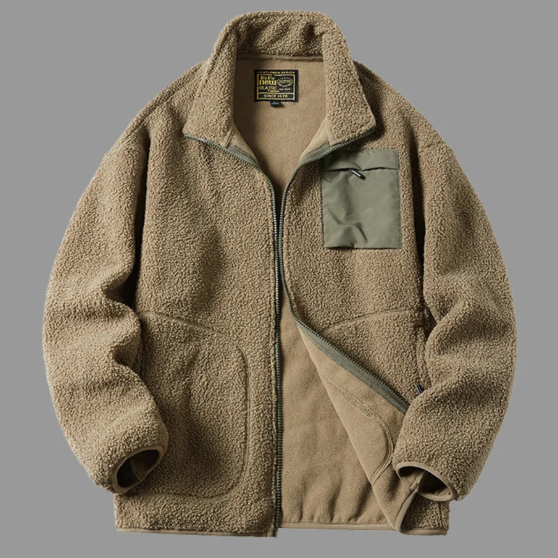 Men-s-Winter-Tactical-Bear-Skin-Fleece-Jacket-Long-Sweatshirt-Hooded-US ...