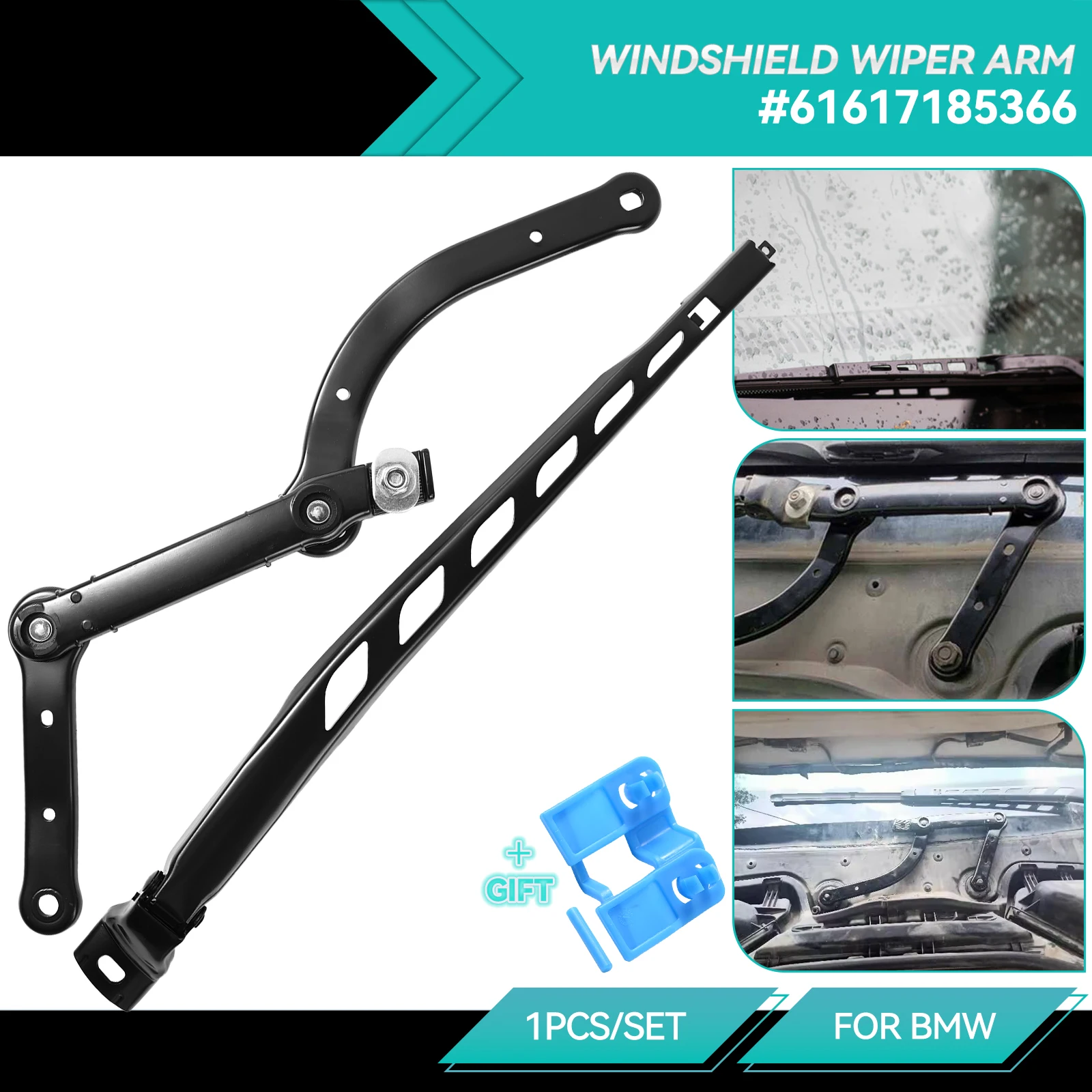 61617185366 7185366 Car Front Right Windshield Wiper Arm LHD For BMW 5 ...