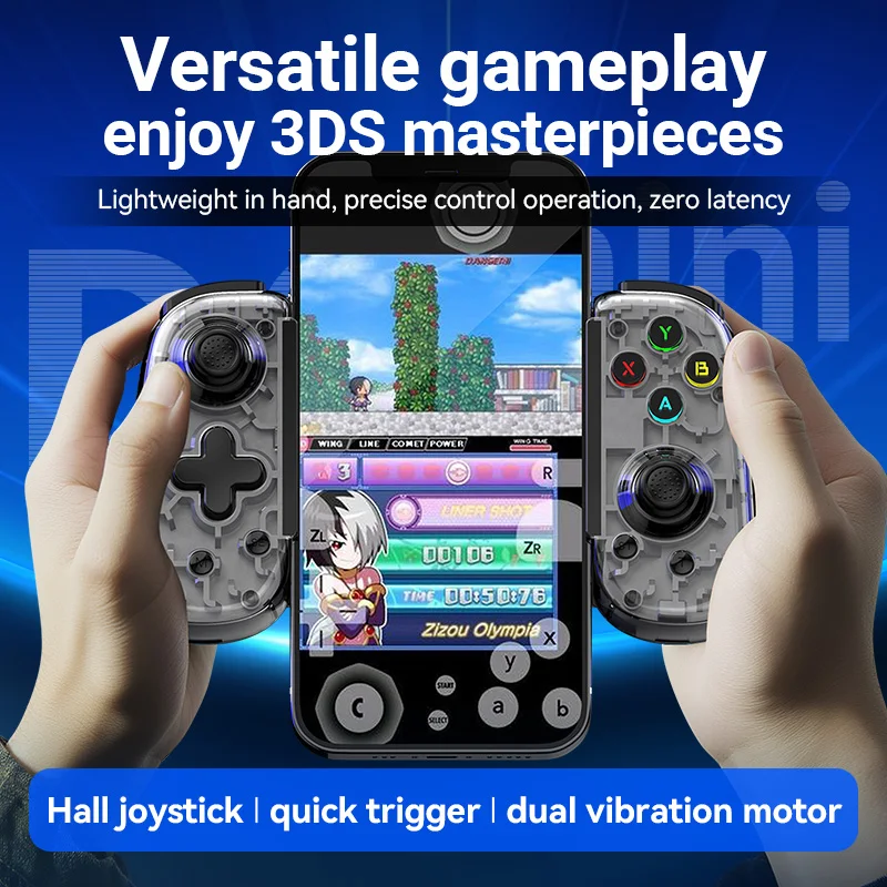 D6 mini Wireless Gaming Stretching Controller for Switch/PC/Android/iOS ...
