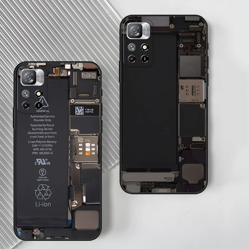 Inside-Motherboard-Circuit-Board-Phone-Case-2023-For-Redmi-12-Poco-X3 ...