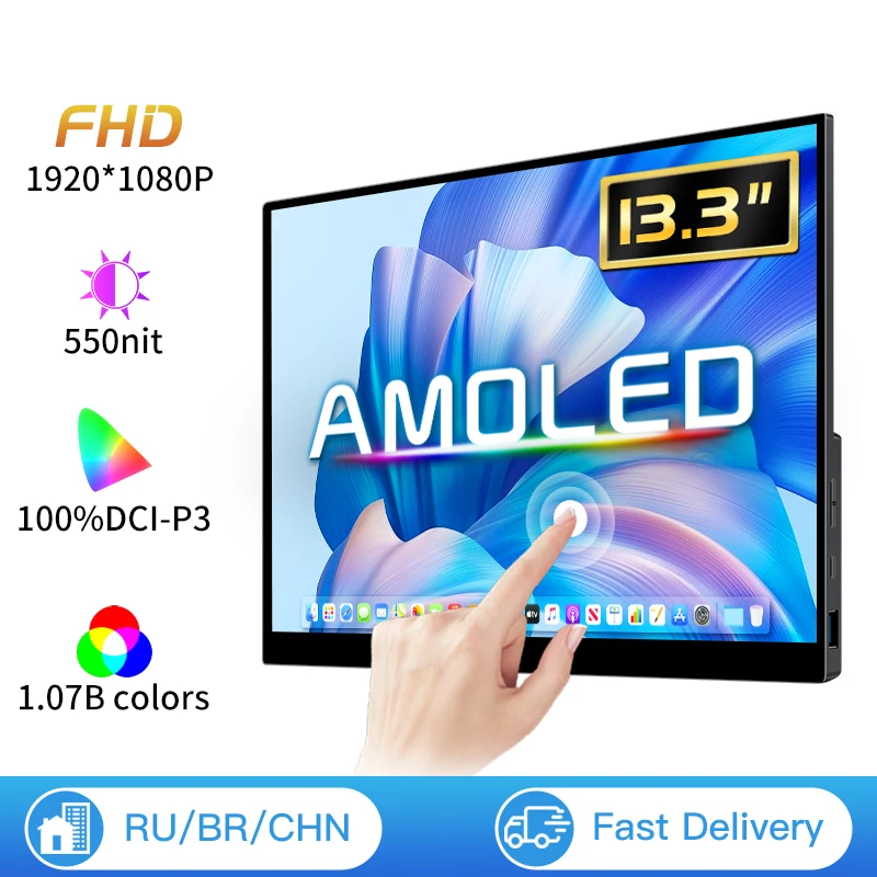 Monitor-Port-til-OLED-100-DCI-P3-500Nits-USB-C-Compat-vel-com-HDMI ...