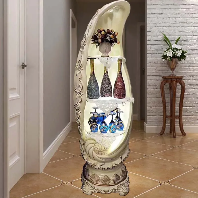 Cabinet-European-Style-American-Minimalist-Wine-Cupboard-Art-Corner ...