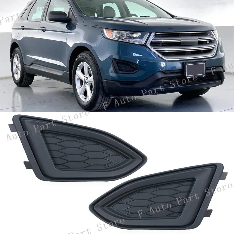 Front Bumper Fog Light Lamp Trim Cover Frame Grille For Ford Edge 2015 ...