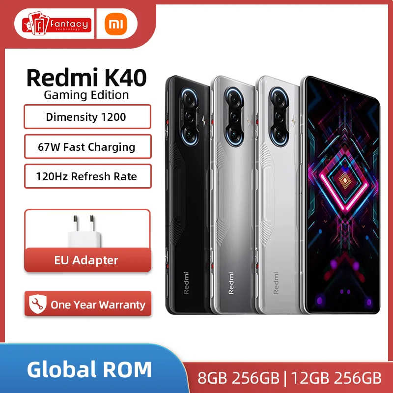 Global ROM Xiaomi Redmi K40 Gaming Edition Smartphone 12GB 256GB ...