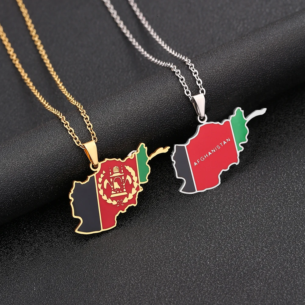 Afghanistan Flag Necklace | Pendant Necklace | Afghan Flag | Jewelry ...