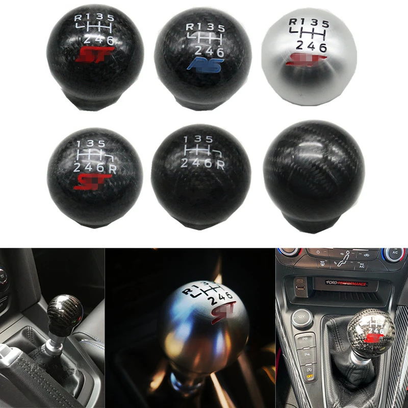 New 6 Speed Racing St Carbon Fiber Gear Shift Knob For Ford Focus St Rs ...