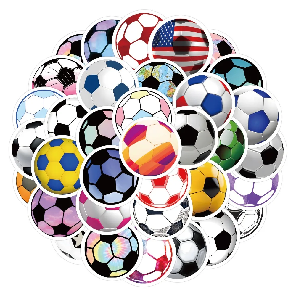 10-50pcs-Football-Soccer-Stickers-Aesthetic-Sports-Graffiti-Decals-for ...