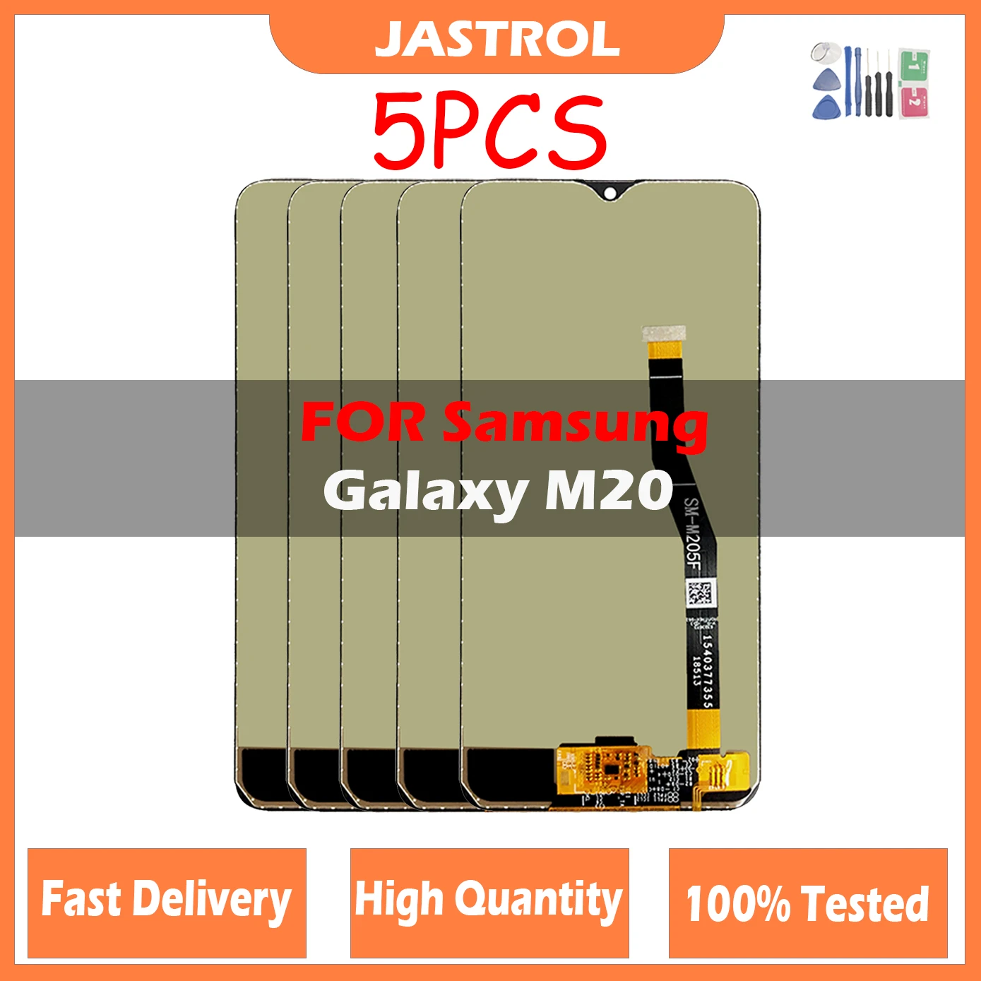5Pcs/Lot AMOLED LCD For SAMSUNG Galaxy M20 2019 SM M205 M205F LCD ...